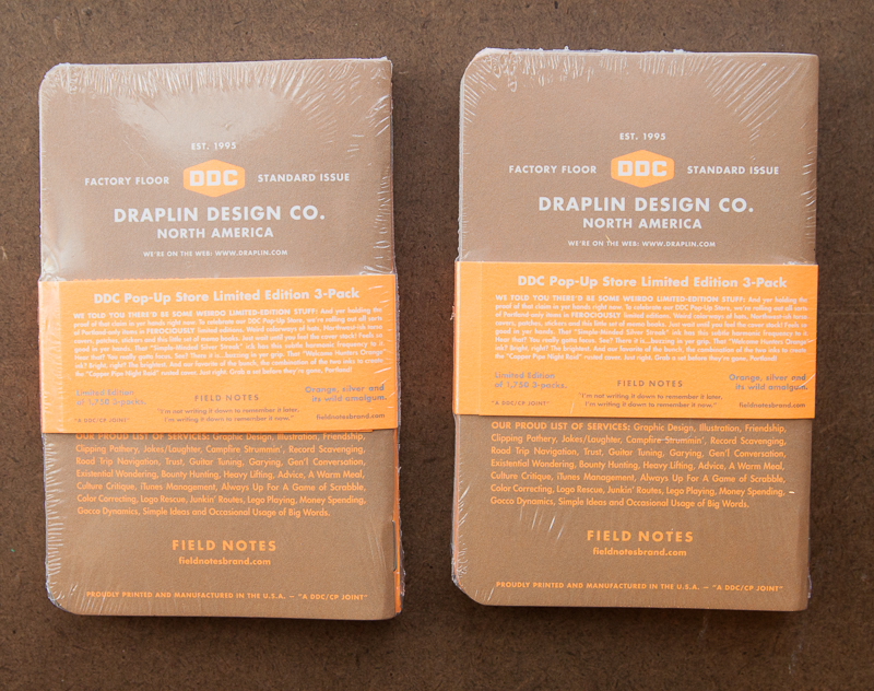Show & Tell: Field Notes DDC Factory Floor Edition : “Simple Minded ...