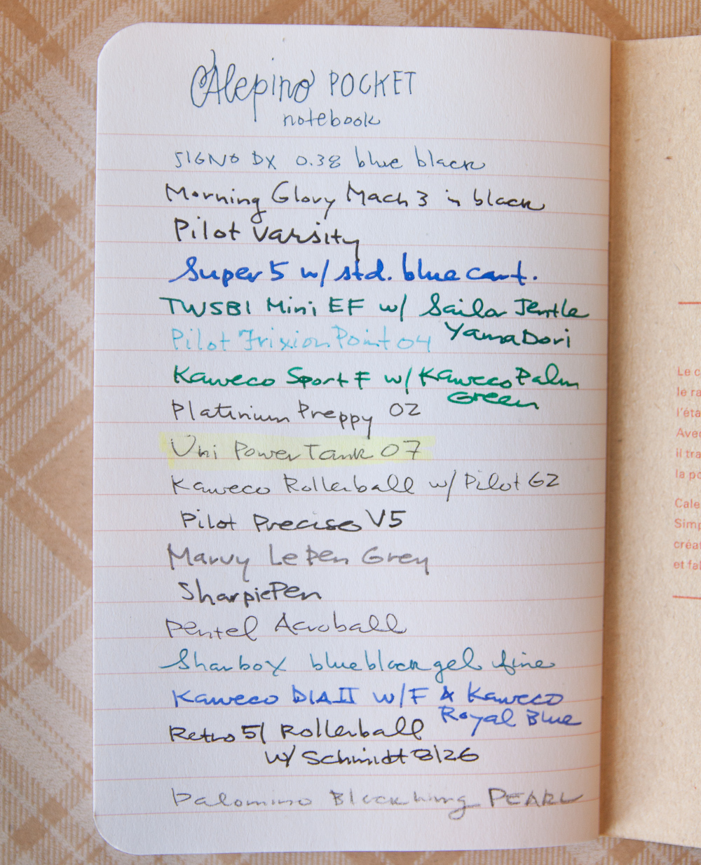 Notebook: Calepino Pocket Books – The Well-Appointed Desk