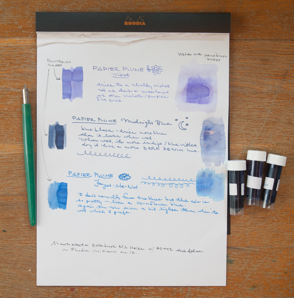 Ink: Papier Plume Inks – The Well-Appointed Desk