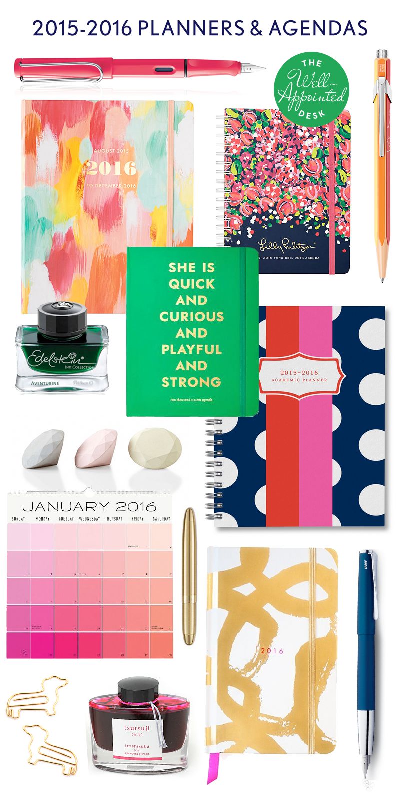 Fashionable Friday: Planners & Calendars – The Well-Appointed Desk