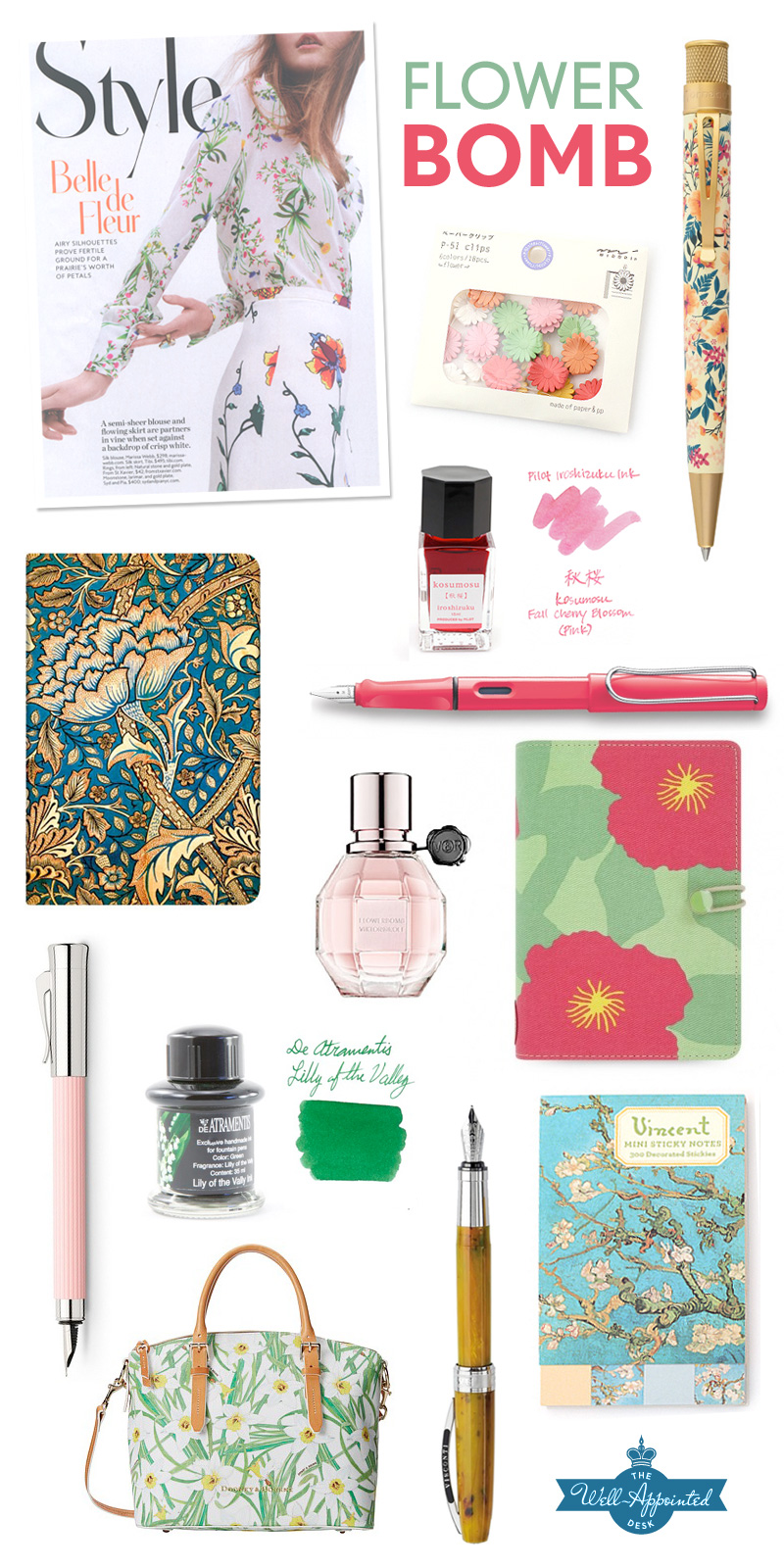 Fashionable Friday: Flower Bomb - The Well-Appointed Desk