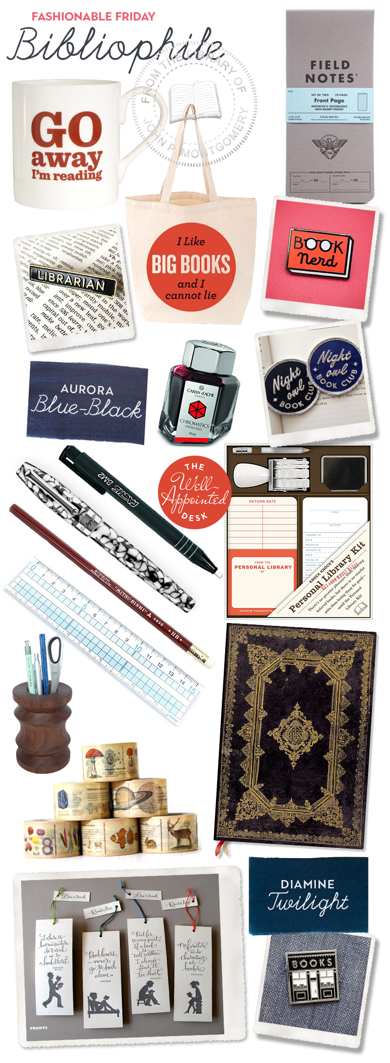 Fashionable Friday Bibliophile The Well Appointed Desk