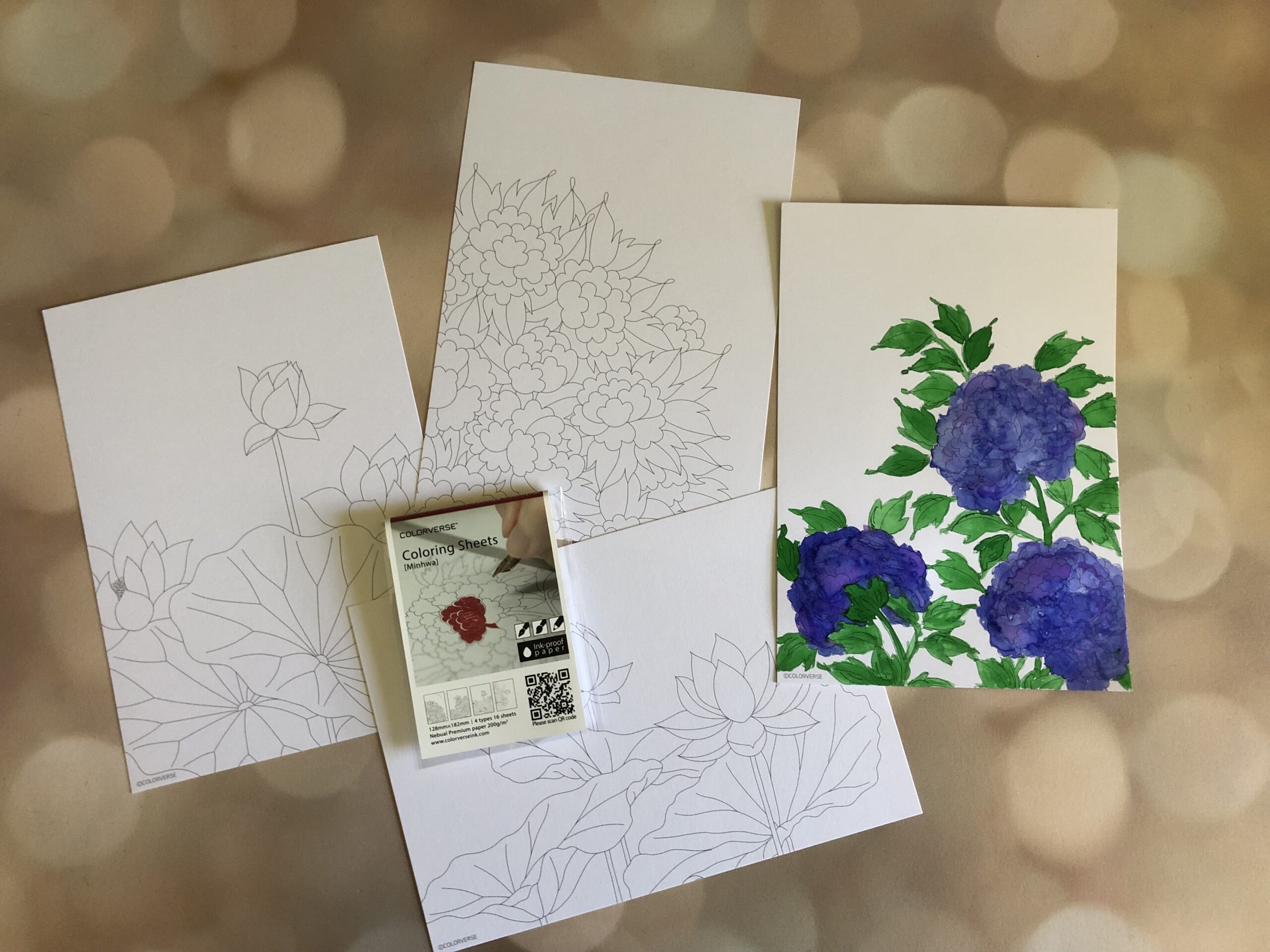 Paper Review Colorverse Coloring Sheets (Minhwa) – The Well-Appointed Desk