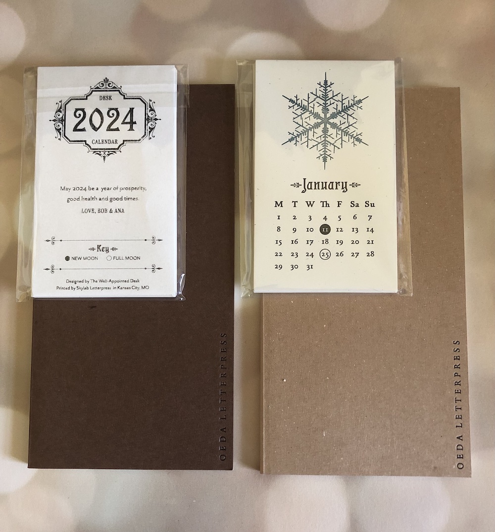 Review and GIVEAWAY: OEDA letterpress Two Color Paper Notebook – The Well-Appointed Desk